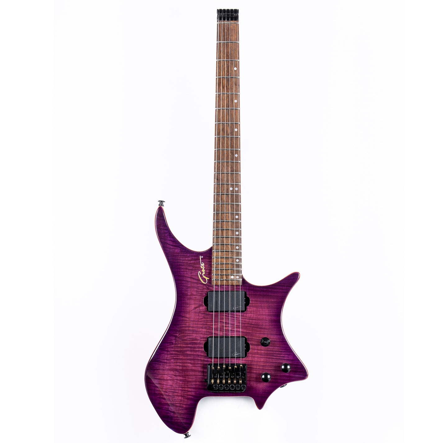 Grote Headless Electric Guitar 6-String Maple Veneer Top Body – REDID