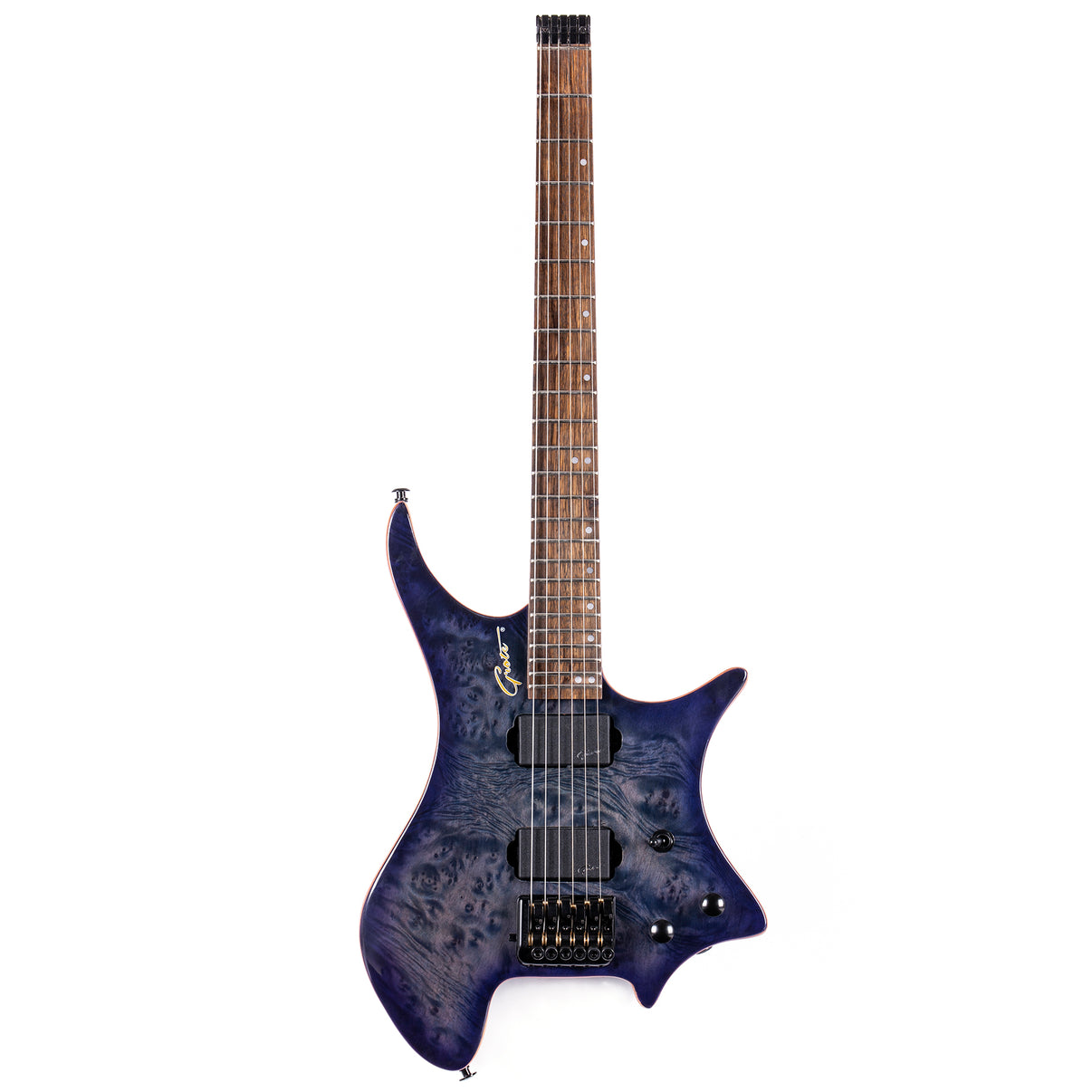 Grote Headless Electric Guitar 6-String Burl Figure Veneer Top Body – REDID